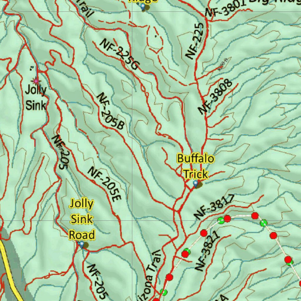 Arizona Unit 12AE Mule Deer Hybrid Map by Arizona HuntData LLC | Avenza ...