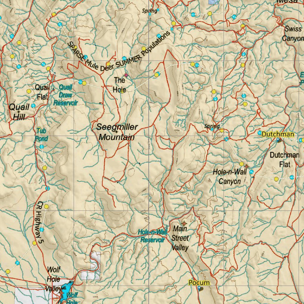 Arizona Unit 13B Mule Deer Hybrid Map by Arizona HuntData LLC | Avenza Maps