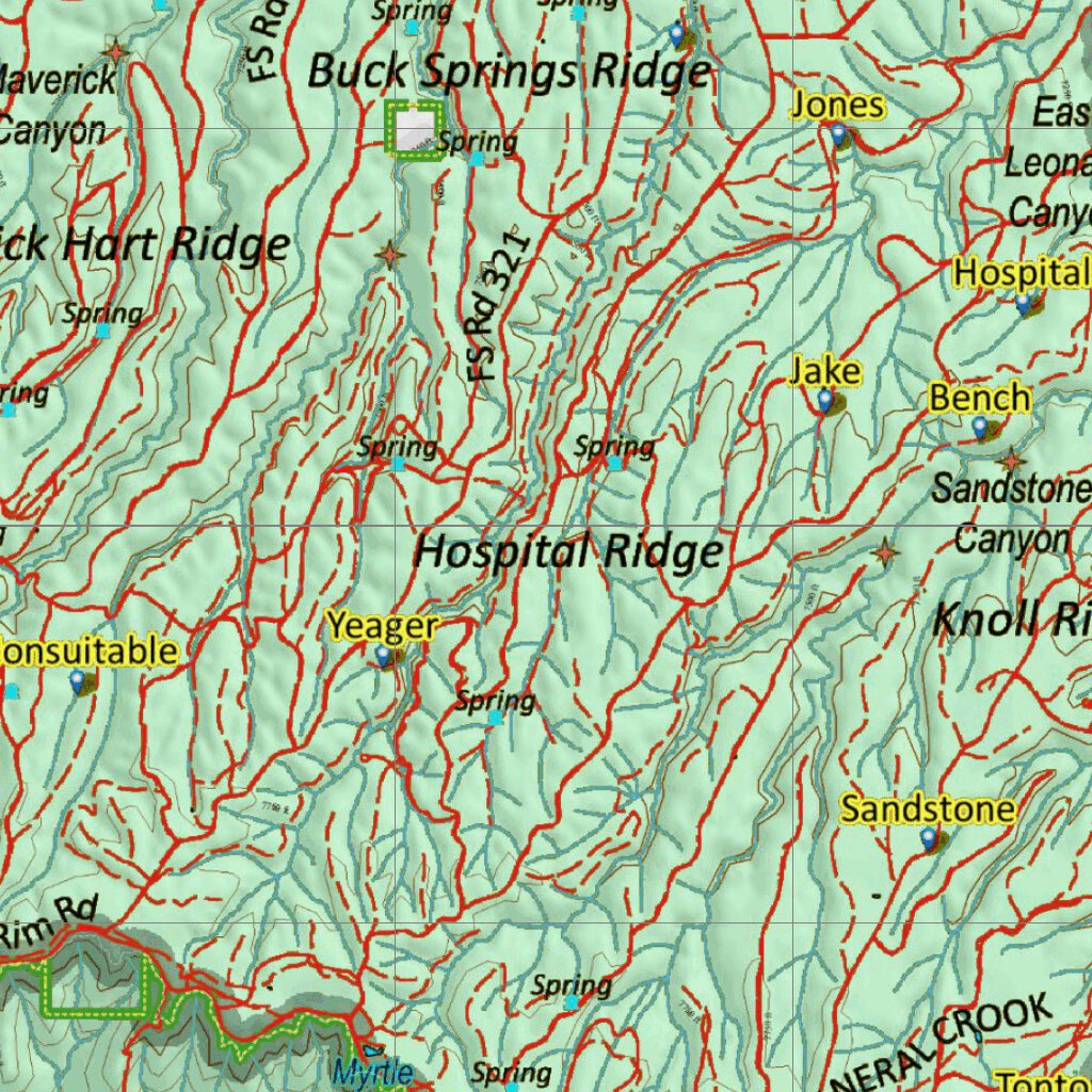 Arizona Unit 4A Mule Deer Hybrid Map by Arizona HuntData LLC | Avenza Maps