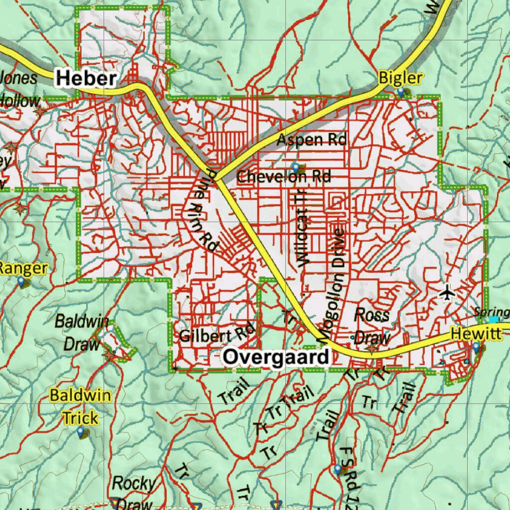 Arizona Unit 4B Land Ownership and Deer Concentrations Map by Arizona ...