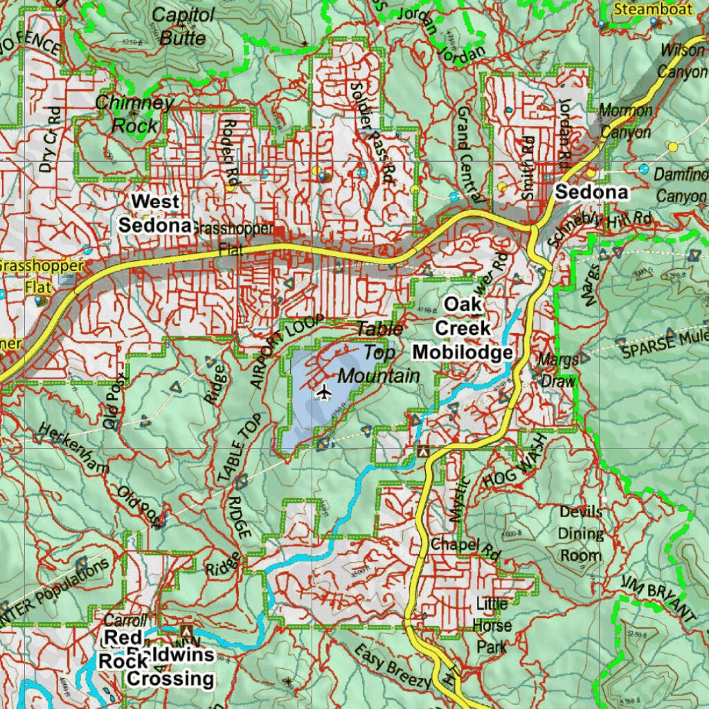 Arizona Unit 6A Mule Deer Hybrid Map by Arizona HuntData LLC | Avenza Maps