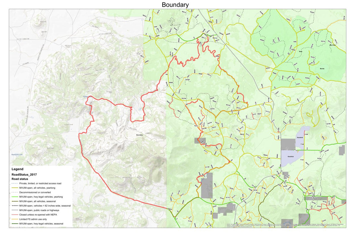 2018 Boundary Fire Map by Arizona Mushroom Society | Avenza Maps