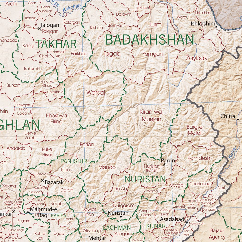 Afghanistan-Pakistan Administrative Divisions Map by Avenza Systems Inc ...