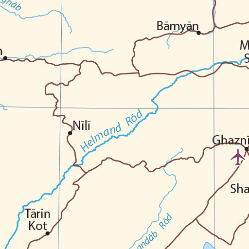 Afghanistan Transportation Map by Avenza Systems Inc. | Avenza Maps