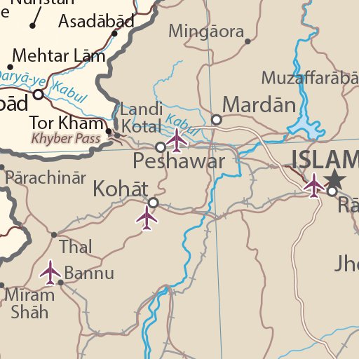 Afghanistan Transportation Map by Avenza Systems Inc. | Avenza Maps