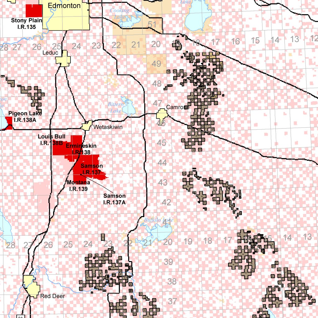 Alberta Coal Dispositions Map by Avenza Systems Inc. | Avenza Maps