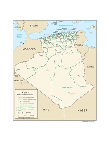 Algeria Administration Map by Avenza Systems Inc. | Avenza Maps