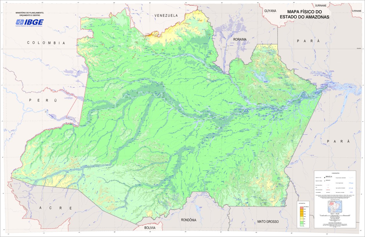 Amazonas, Brazil Map by Avenza Systems Inc. | Avenza Maps