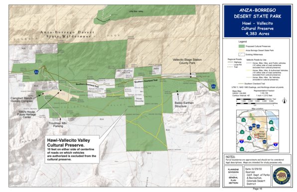 Anza-Borrego Desert State Park - Hawi-Vallecito Map by Avenza Systems ...