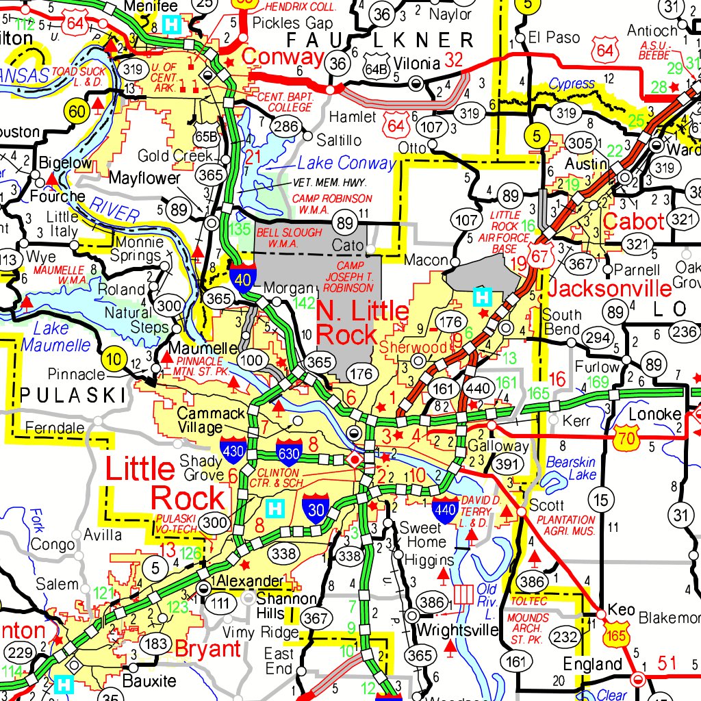 Arkansas Highways Map by Avenza Systems Inc. | Avenza Maps