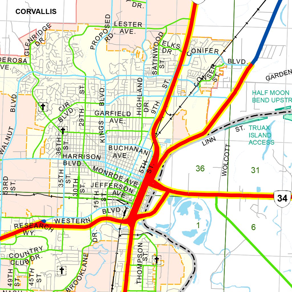 Benton County Sheet 1 Map by Avenza Systems Inc. | Avenza Maps