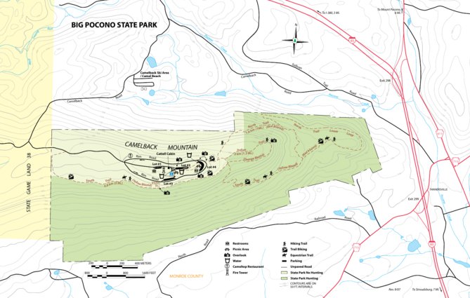 Big Pocono State Park Map by Avenza Systems Inc. | Avenza Maps