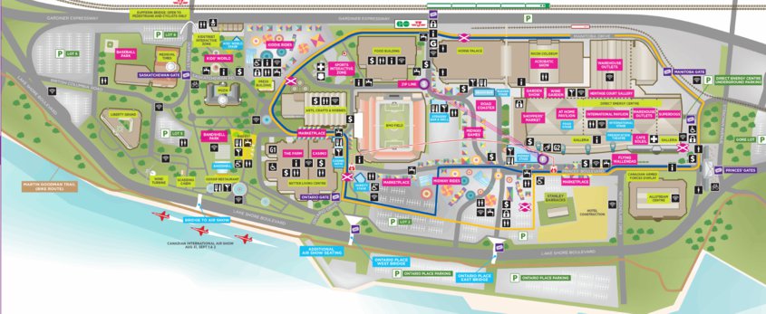 Canadian National Exhibition Map by Avenza Systems Inc. | Avenza Maps