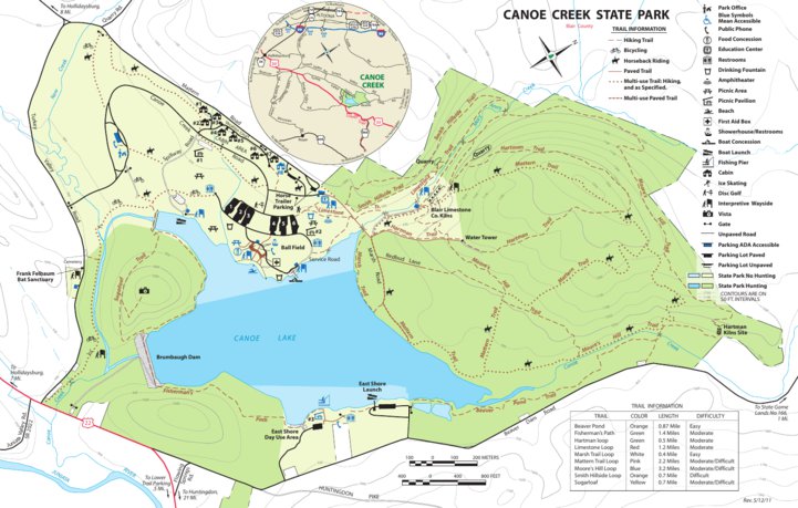 Canoe Creek State Park Map by Avenza Systems Inc. | Avenza Maps