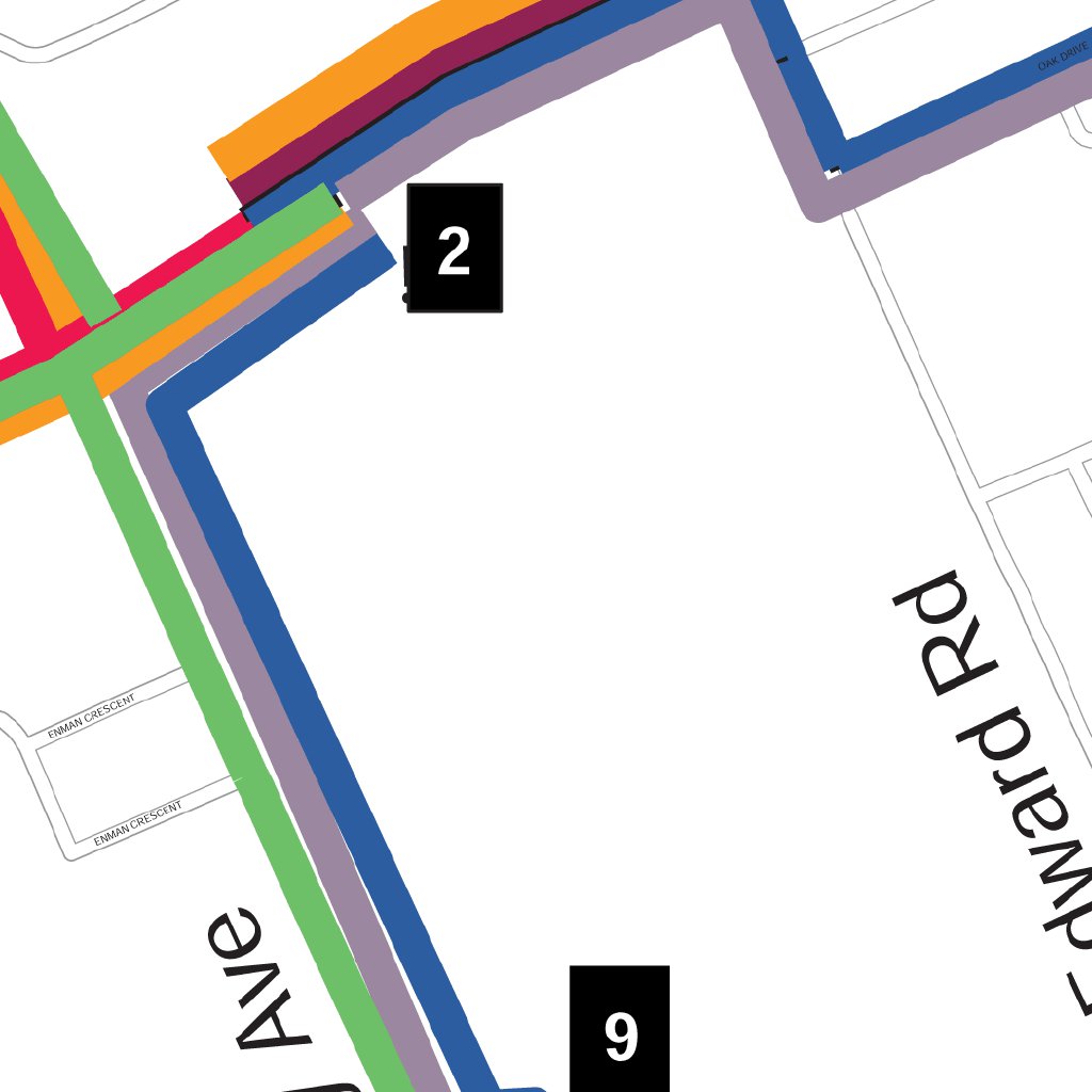 Charlottetown, P.E.I. Transit Map by Avenza Systems Inc. | Avenza Maps
