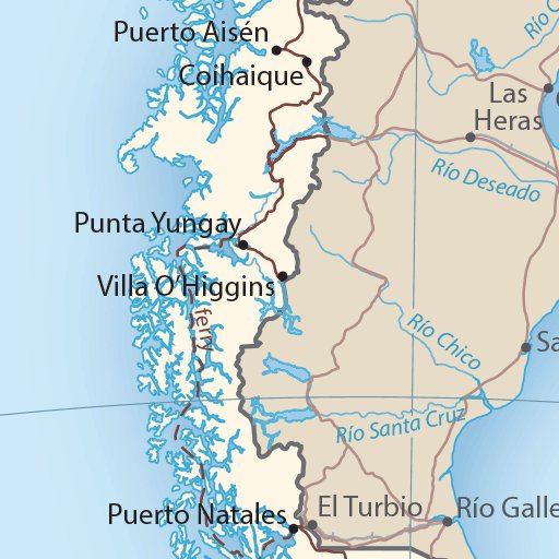 Chile transportation Map by Avenza Systems Inc. | Avenza Maps