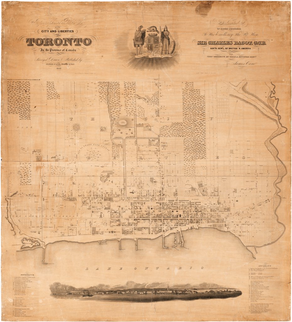 City and Liberties of Toronto - 1842 Map by Avenza Systems Inc ...