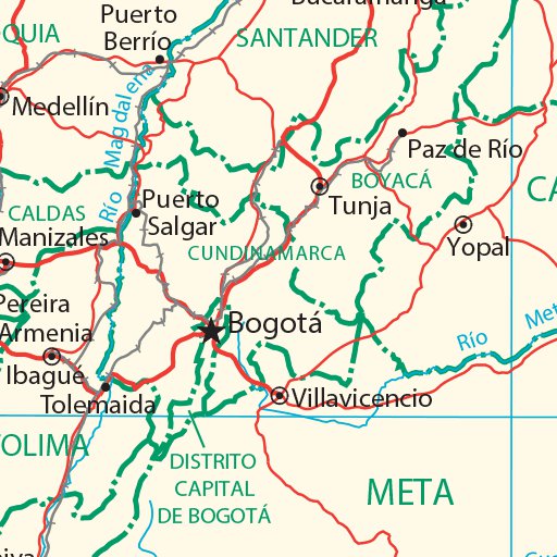 Colombia Transportation Map by Avenza Systems Inc. | Avenza Maps