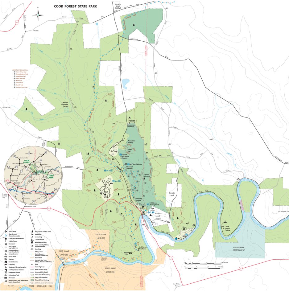 Cook Forest State Park Map by Avenza Systems Inc. | Avenza Maps
