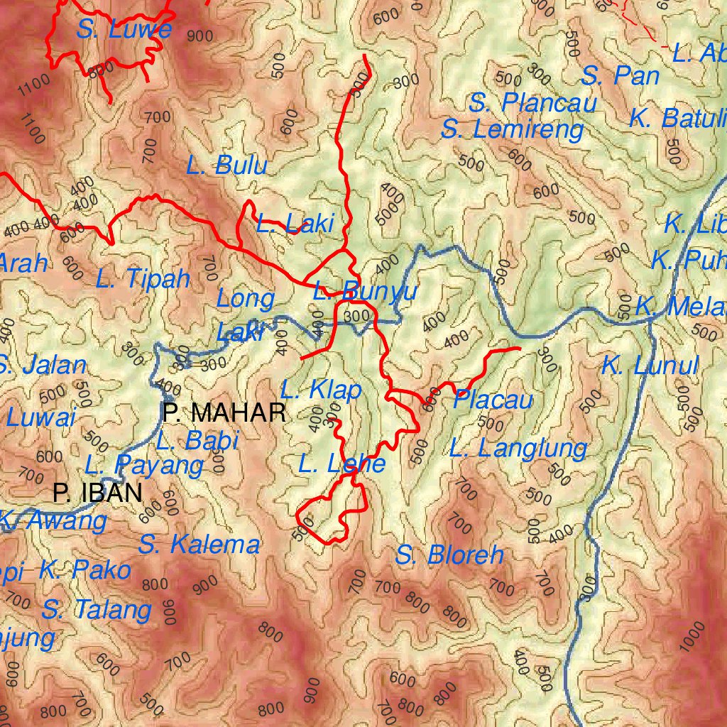 D12: Malinau District Map by Avenza Systems Inc. | Avenza Maps