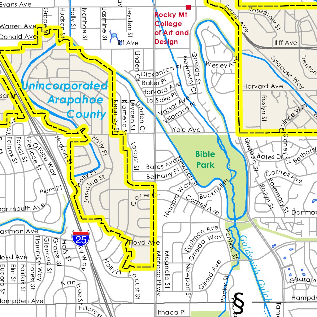 Denver, COI Roads Map by Avenza Systems Inc. | Avenza Maps
