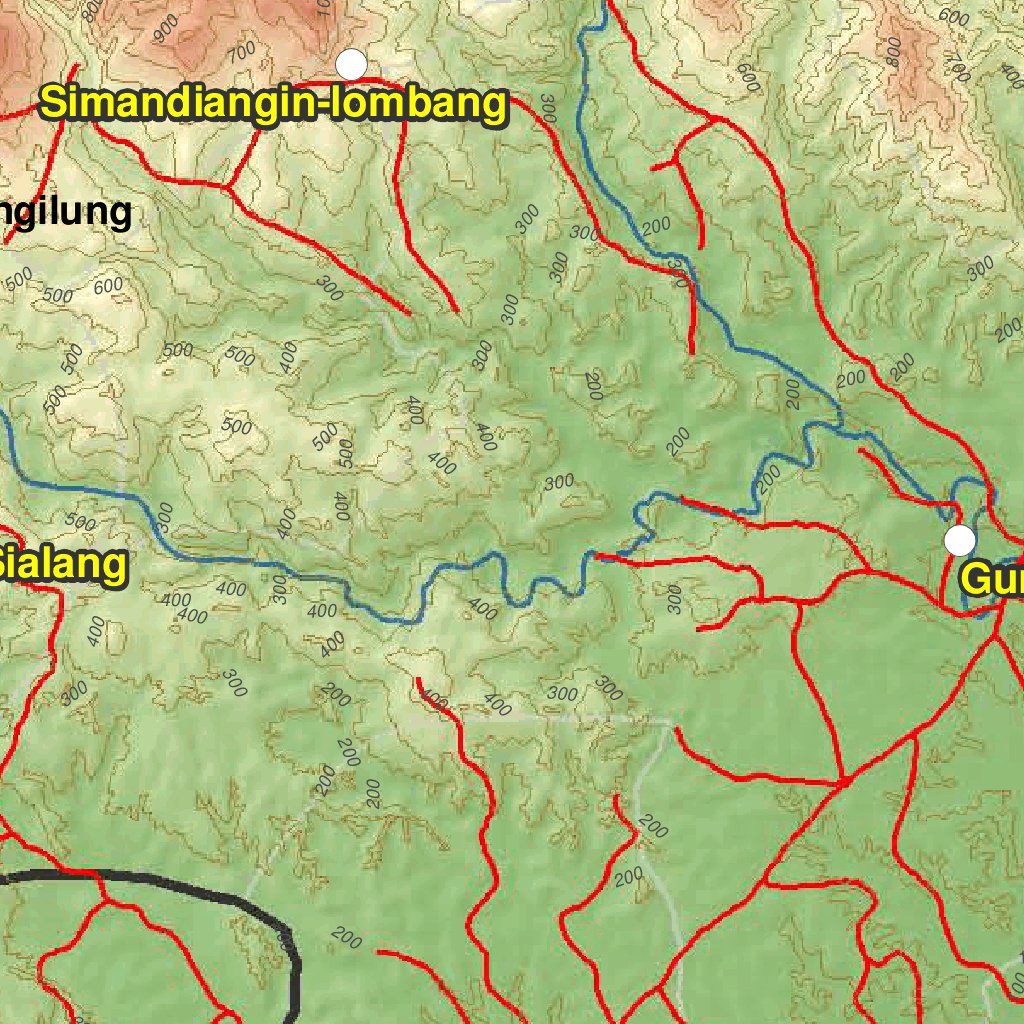 E03: Padang Lawas District Map by Avenza Systems Inc. | Avenza Maps