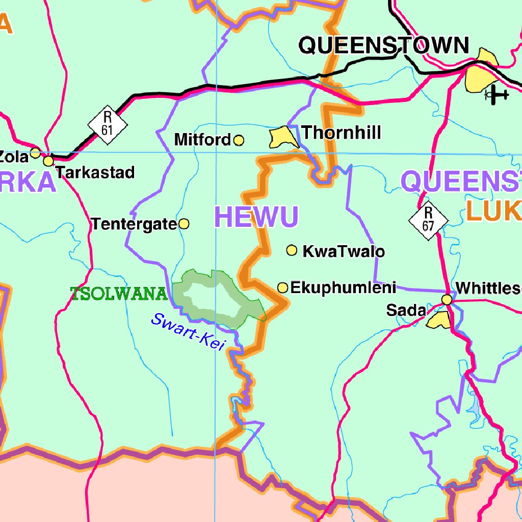 Eastern Cape, South Africa Map by Avenza Systems Inc. | Avenza Maps