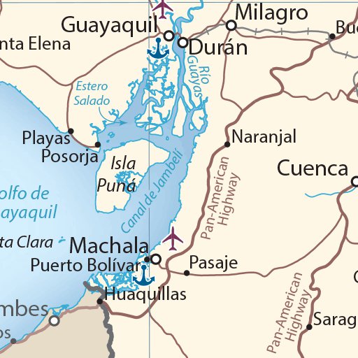 Ecuador Transportation Map by Avenza Systems Inc. | Avenza Maps