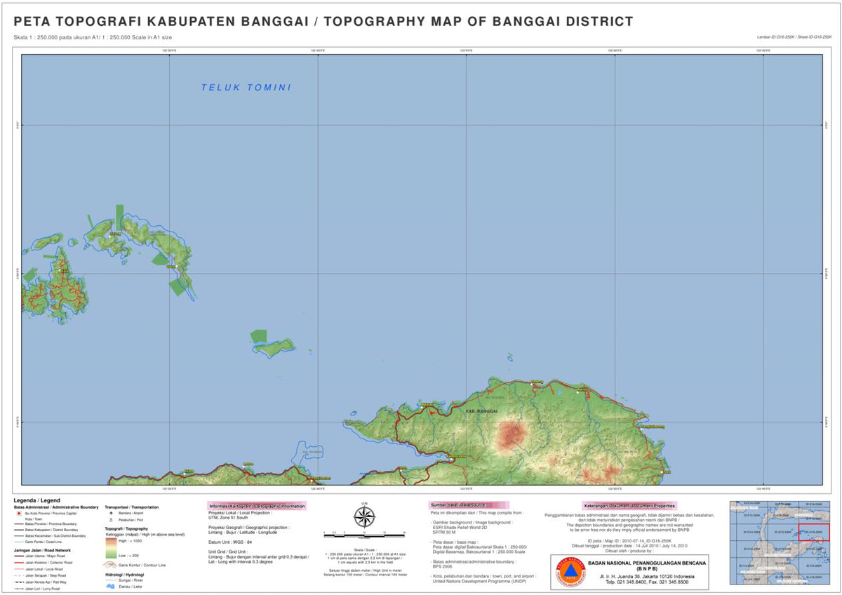 G16: Banggai District Map by Avenza Systems Inc. | Avenza Maps