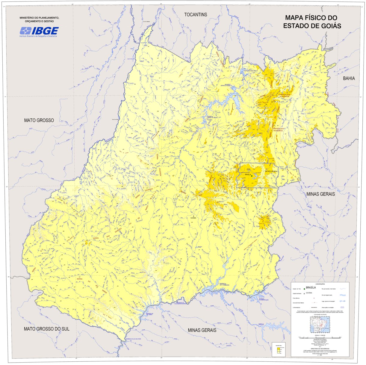 Goiás, Brazil Map by Avenza Systems Inc. | Avenza Maps