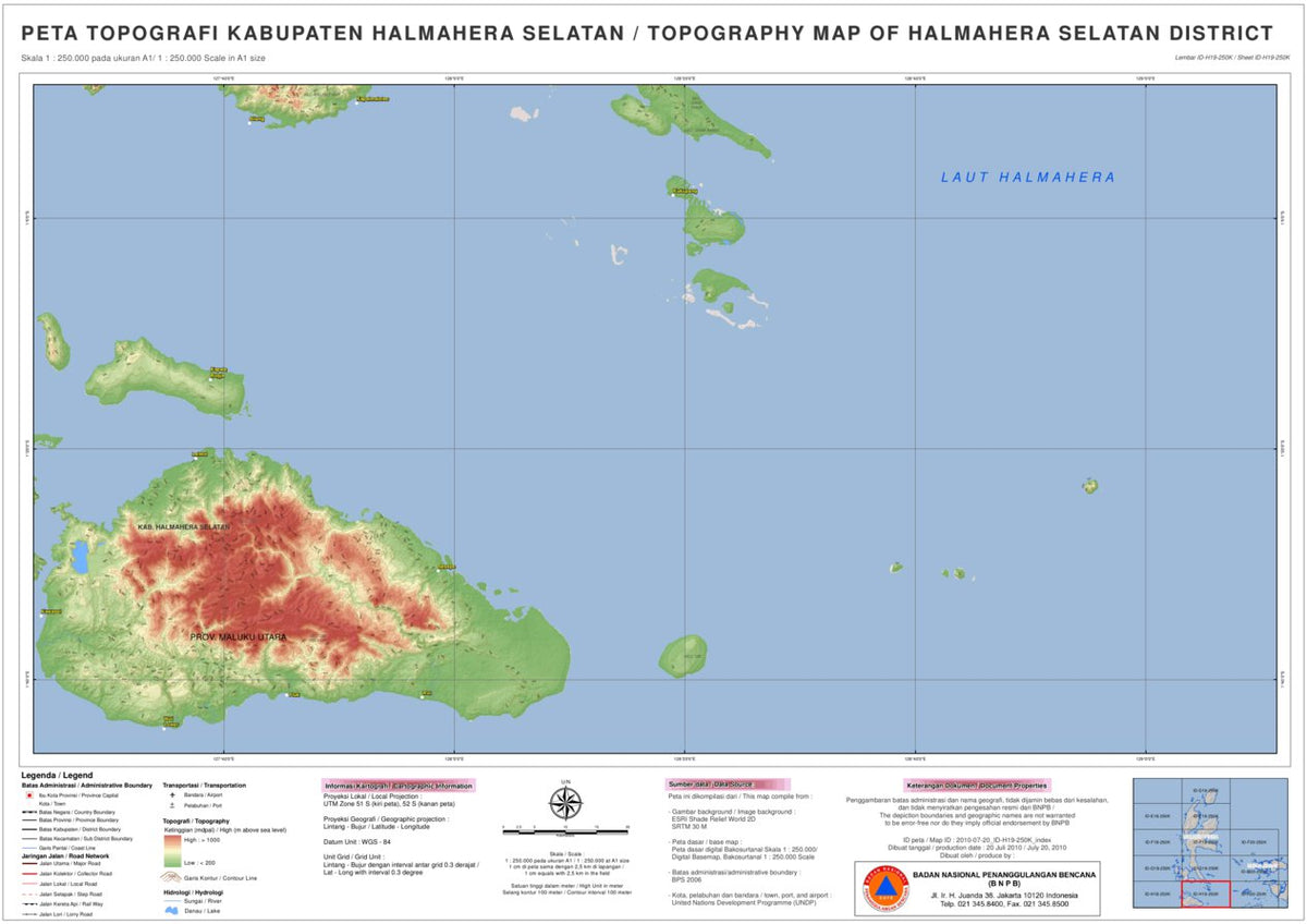 H19: Halmahera Selatan District Map by Avenza Systems Inc. | Avenza Maps