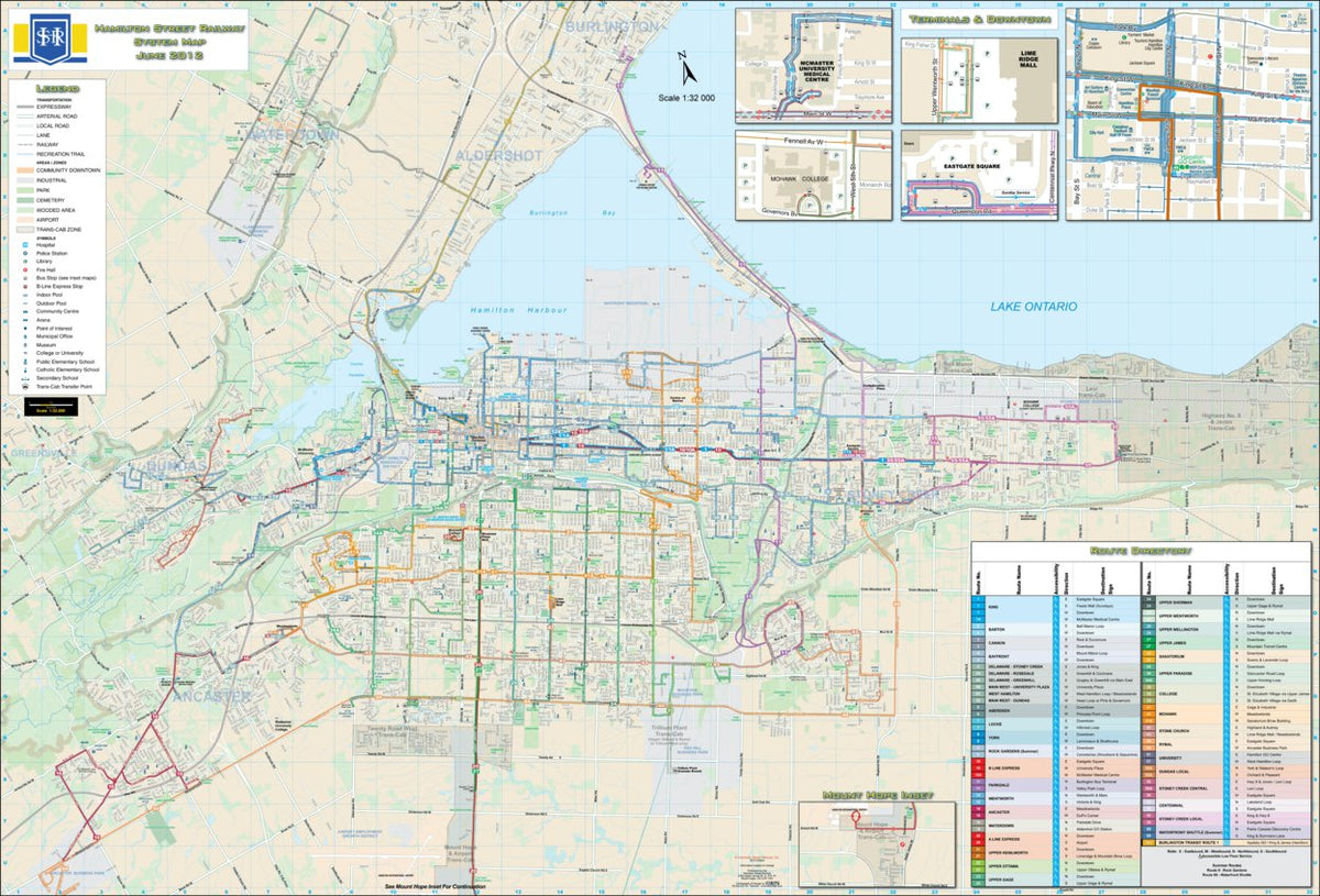 Hamilton Street Railway System Map by Avenza Systems Inc. | Avenza Maps