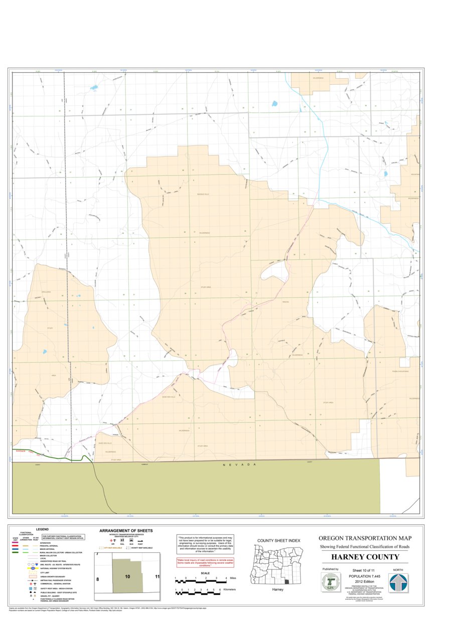 Harney County Sheet 10 Map by Avenza Systems Inc. | Avenza Maps