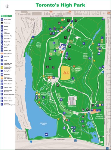 High Park - Toronto Map by Avenza Systems Inc. | Avenza Maps
