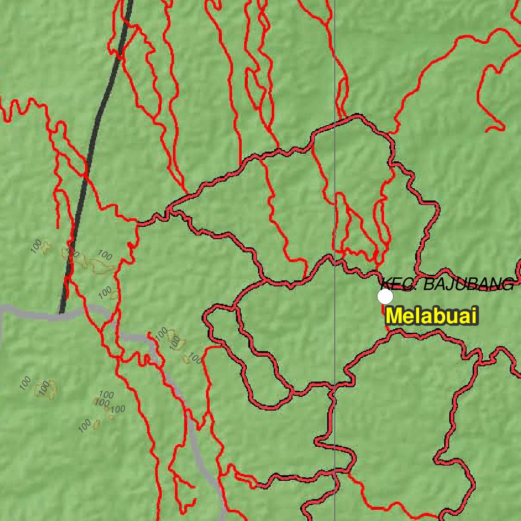 I05: Sarolangun District Map by Avenza Systems Inc. | Avenza Maps