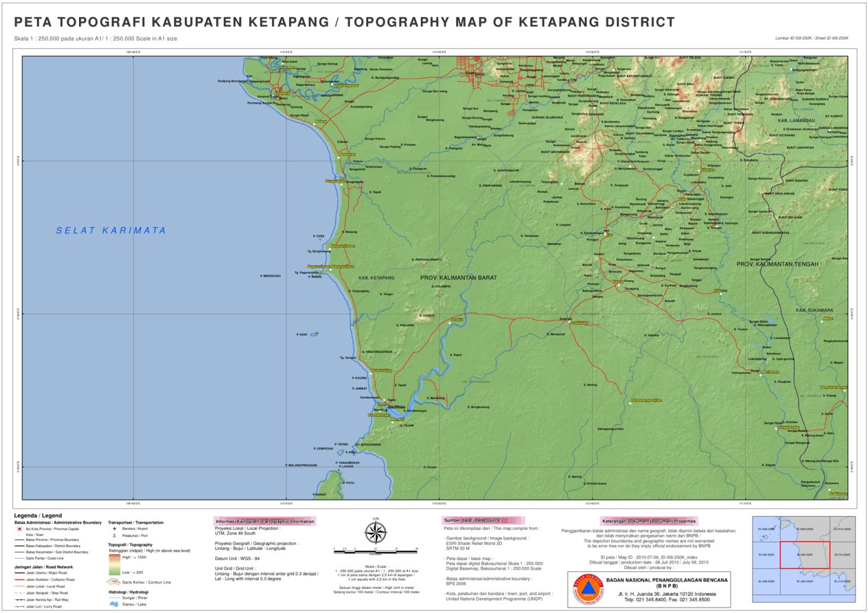I09: Ketapang District Map by Avenza Systems Inc. | Avenza Maps