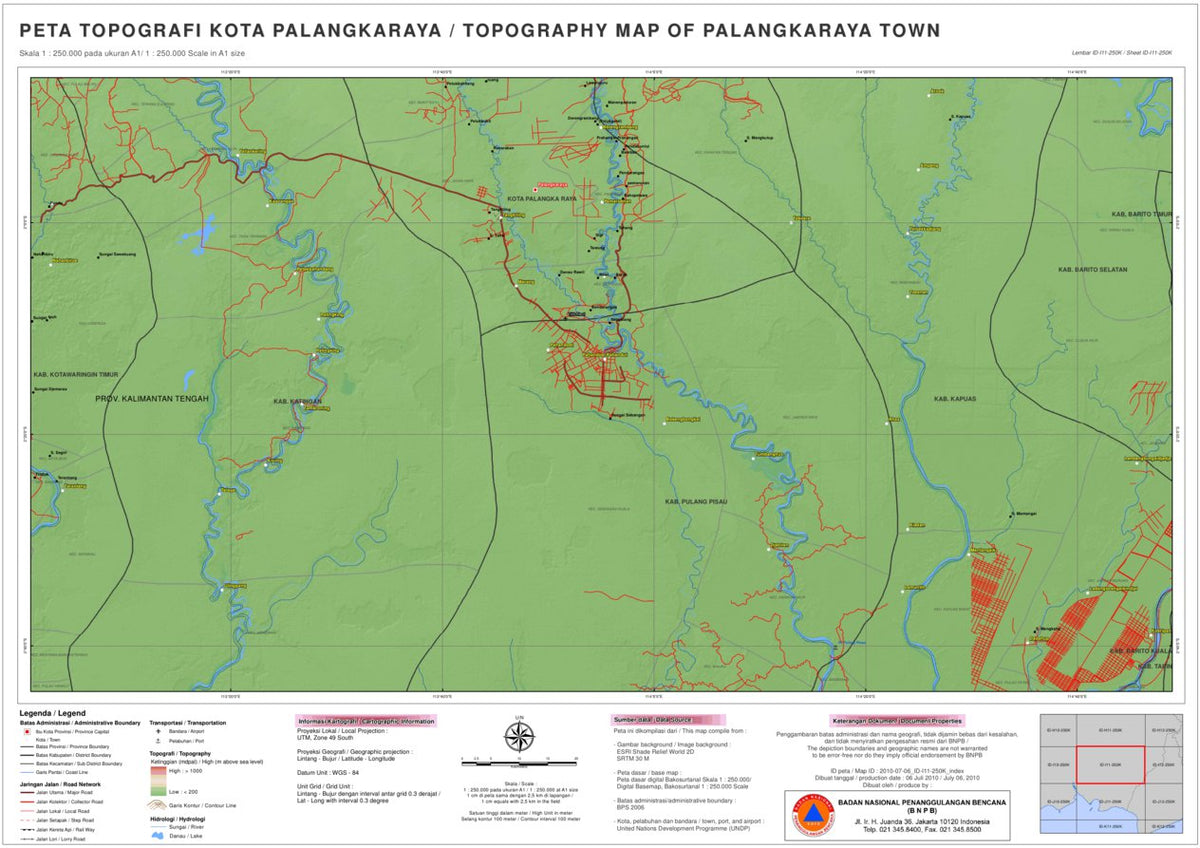 I11: Palangkaraya Town Map by Avenza Systems Inc. | Avenza Maps