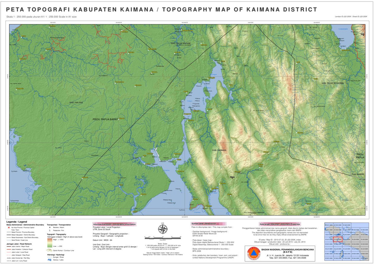 J22: Kaimana District Map by Avenza Systems Inc. | Avenza Maps