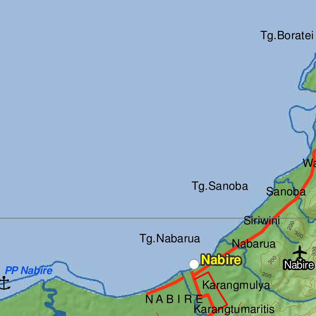 J23: Nabire District Map by Avenza Systems Inc. | Avenza Maps