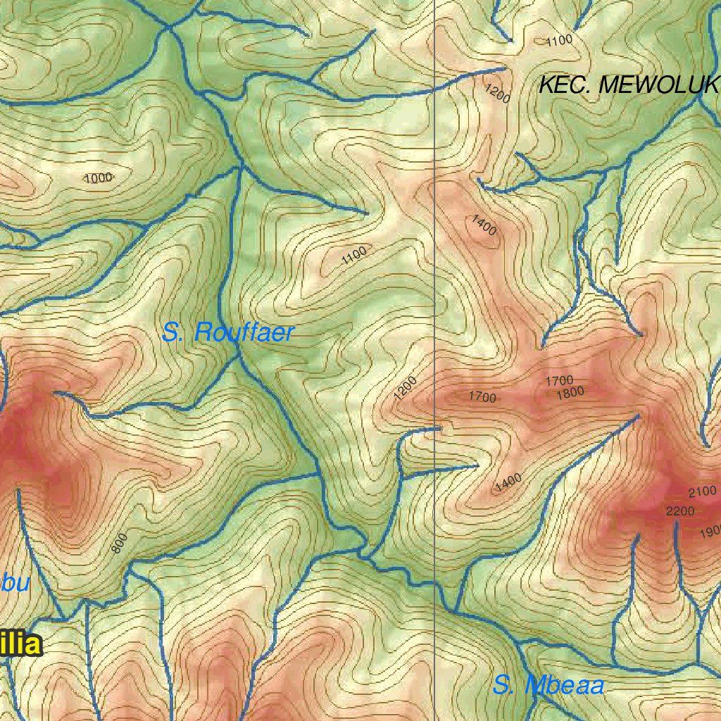 J24: Puncak Jaya District Map by Avenza Systems Inc. | Avenza Maps