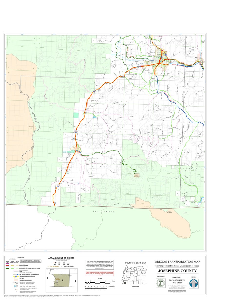 Josephine County Sheet 3 Map by Avenza Systems Inc. | Avenza Maps
