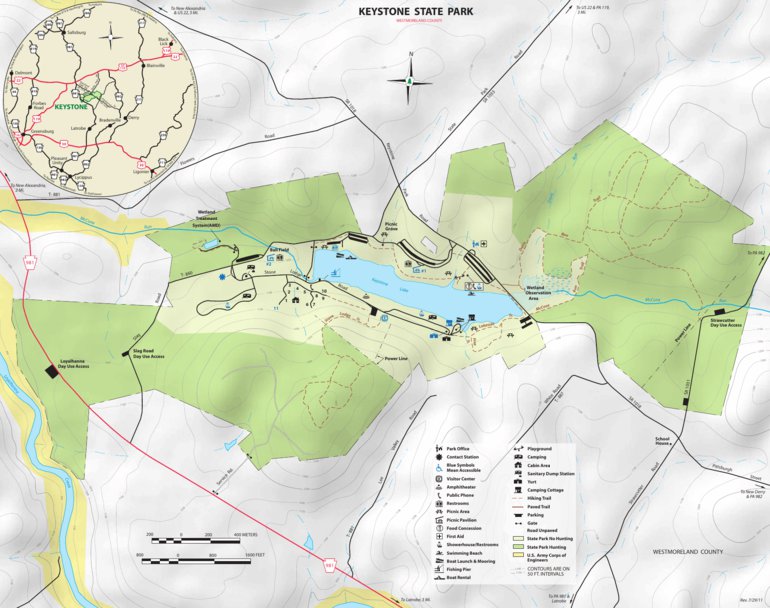Keystone State Park Map by Avenza Systems Inc. | Avenza Maps