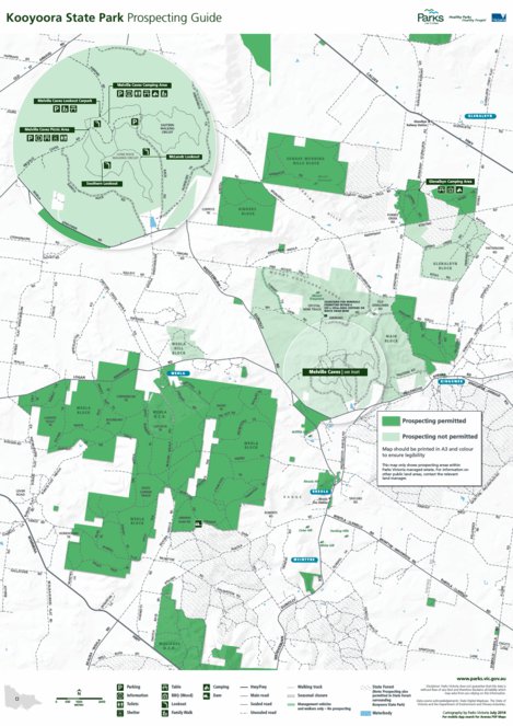 Kooyoora State Park Prospecting Guide Map by Avenza Systems Inc ...