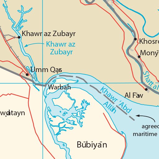 Kuwait Transportation Map by Avenza Systems Inc. | Avenza Maps