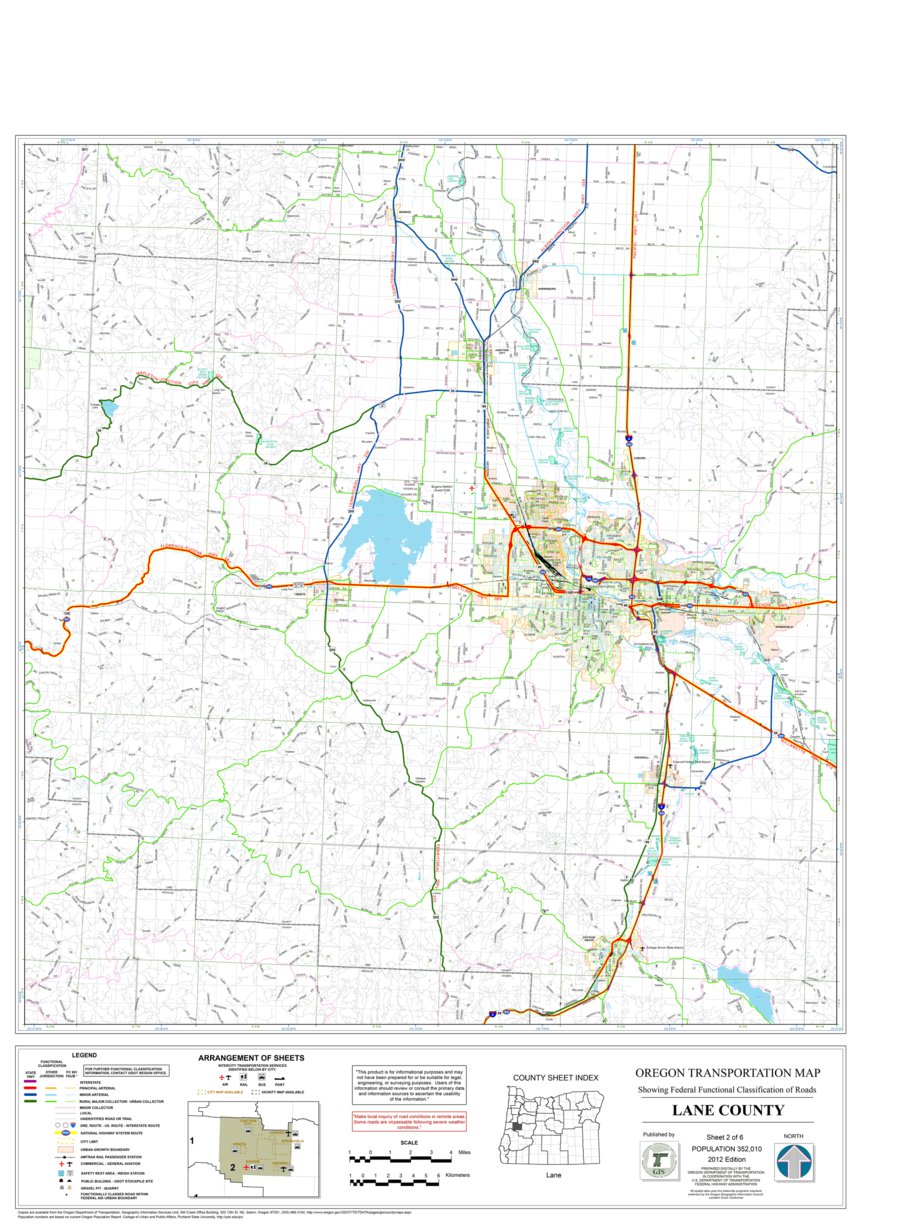 Lane County Sheet 2 Map by Avenza Systems Inc. | Avenza Maps