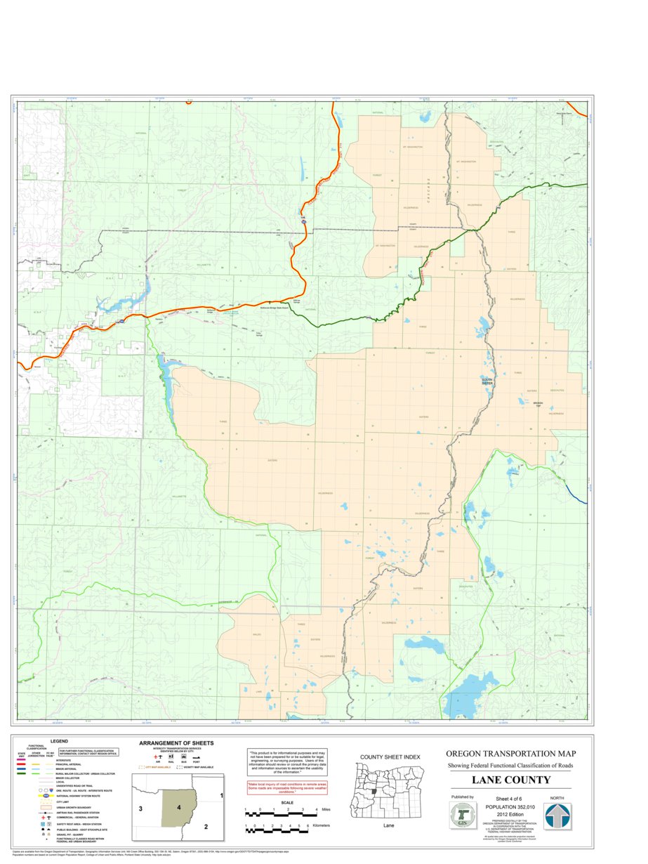 Lane County Sheet 4 Map by Avenza Systems Inc. | Avenza Maps