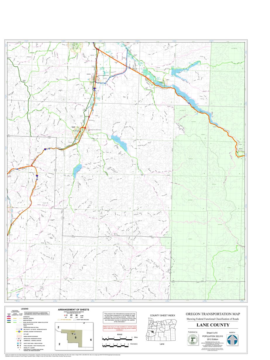 Lane County Sheet 5 Map by Avenza Systems Inc. | Avenza Maps