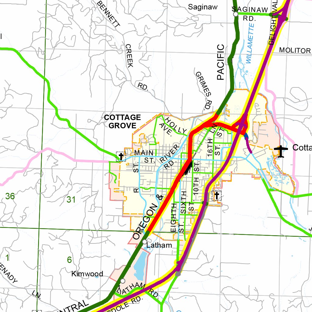 Lane County Sheet 5 Map by Avenza Systems Inc. | Avenza Maps