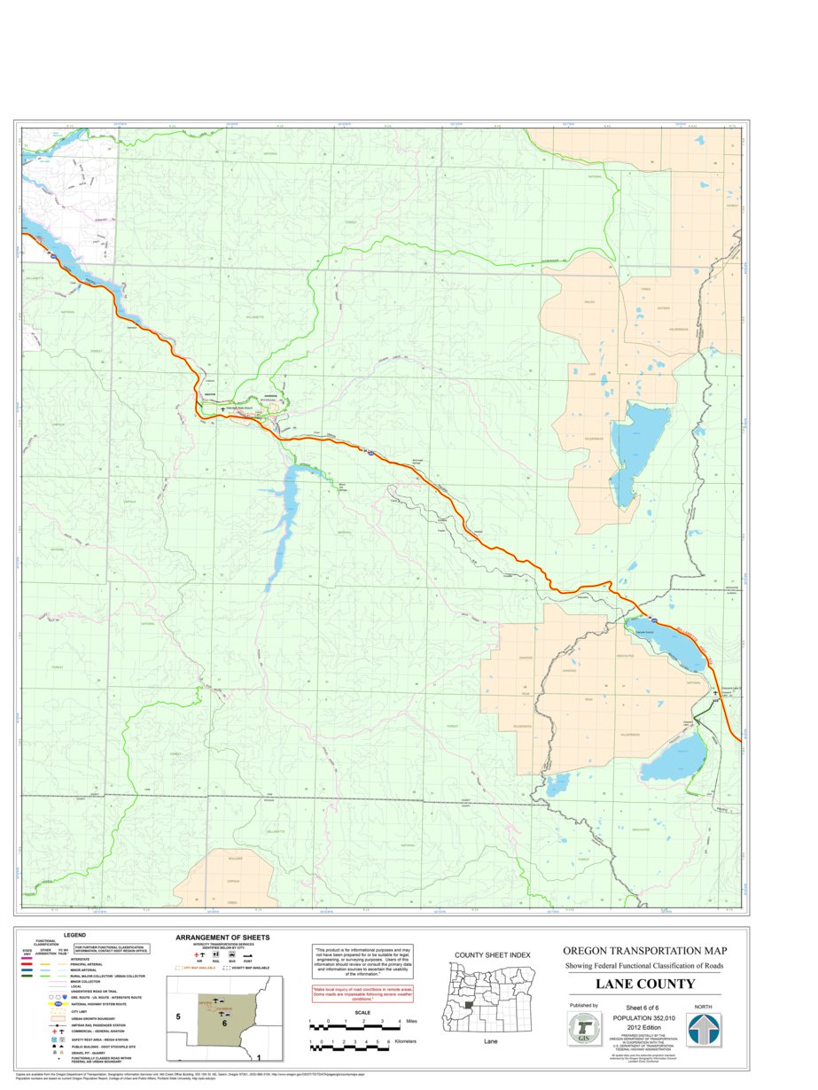 Lane County Sheet 6 Map by Avenza Systems Inc. | Avenza Maps