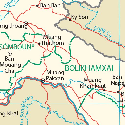 Laos Transportation Map by Avenza Systems Inc. | Avenza Maps